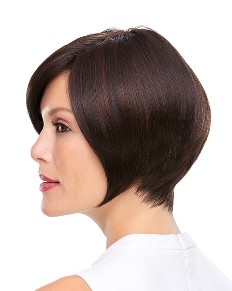 Posh | Short, Straight Women Wig with Double Mono Top and Hand Tied ...